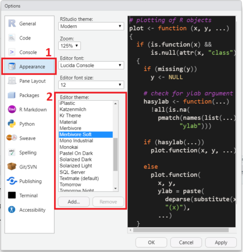 Dark Mode in RStudio - Björn Walther