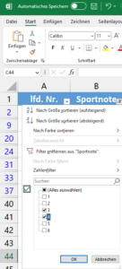 Einfache und kombinierte Filter in Excel - Björn Walther